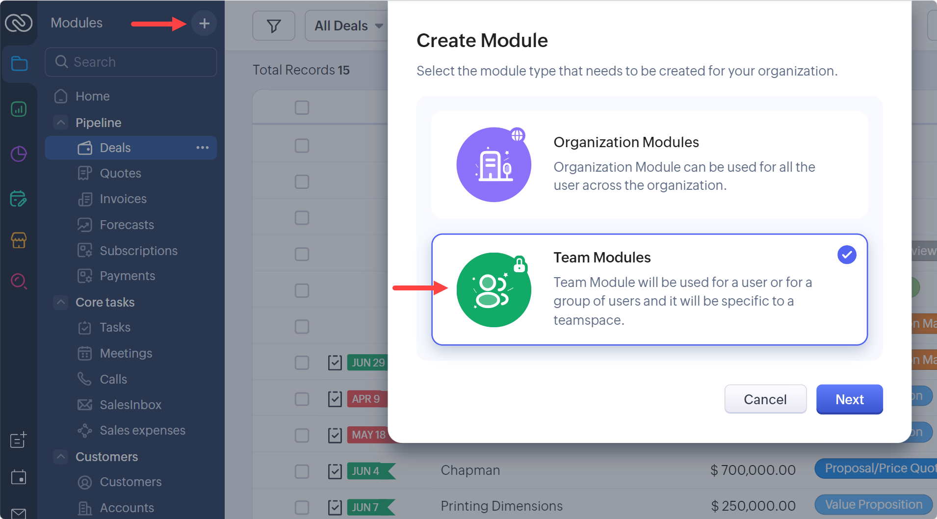 Team Module: Quick Start Guide for Admins - Go Biz IT - Awesome Zoho Advanced Partner
